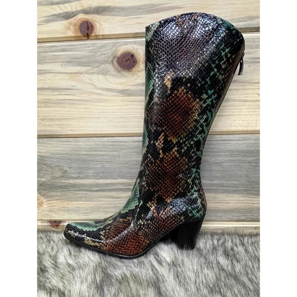 ROCKWELL THARP | Shoes | New Rockwell Tharp Python Knee High Boot In ...